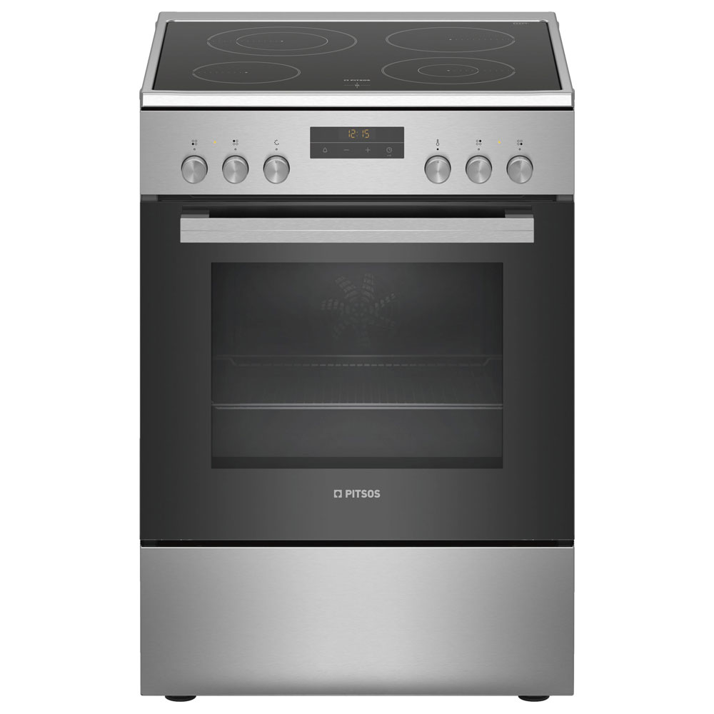 Pitsos PHN039350 Κουζίνα με Κεραμικές Εστίες Inox | Κασελάκης ...